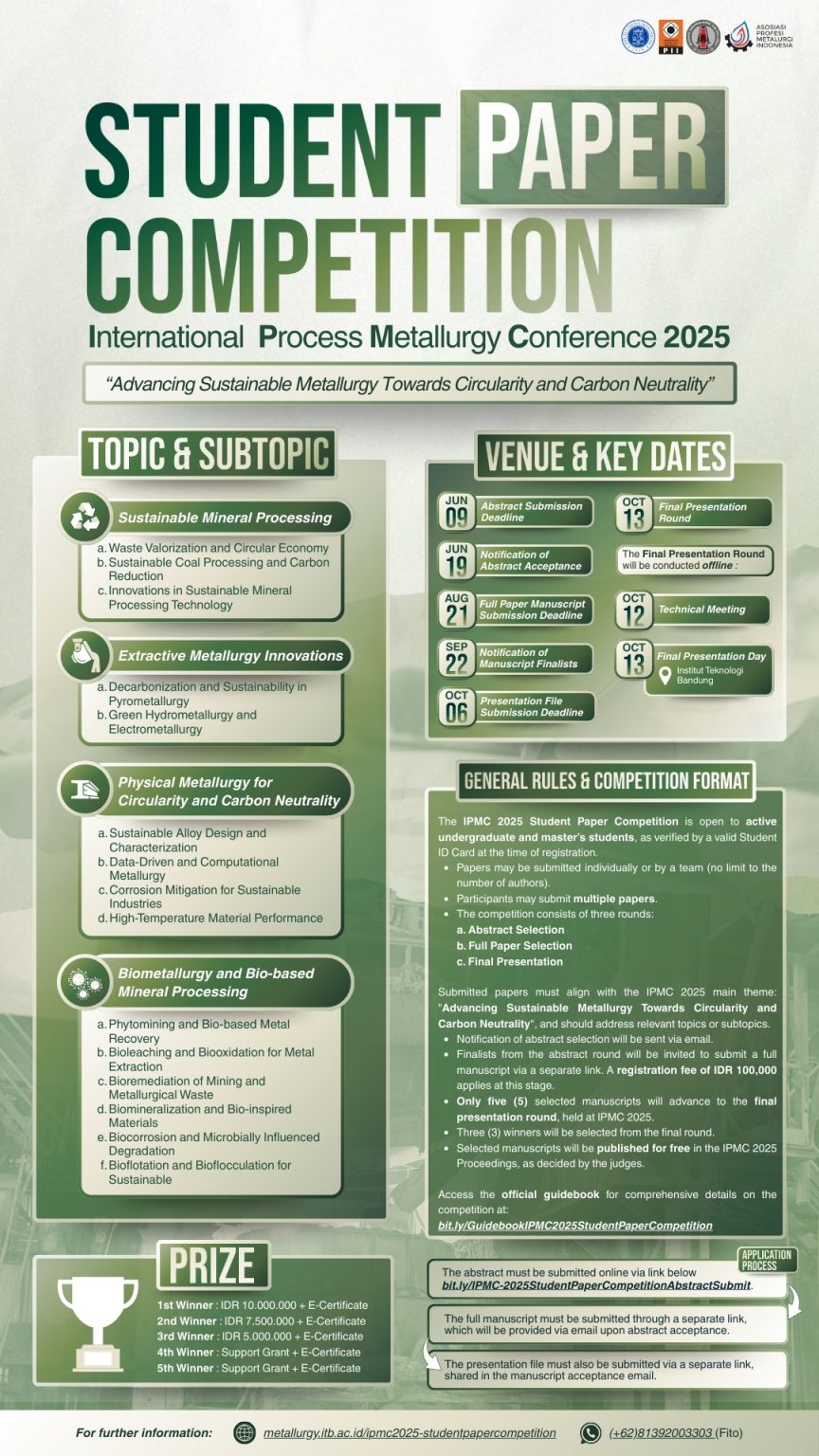 Program Studi Teknik Metalurgi » Student Paper Competition