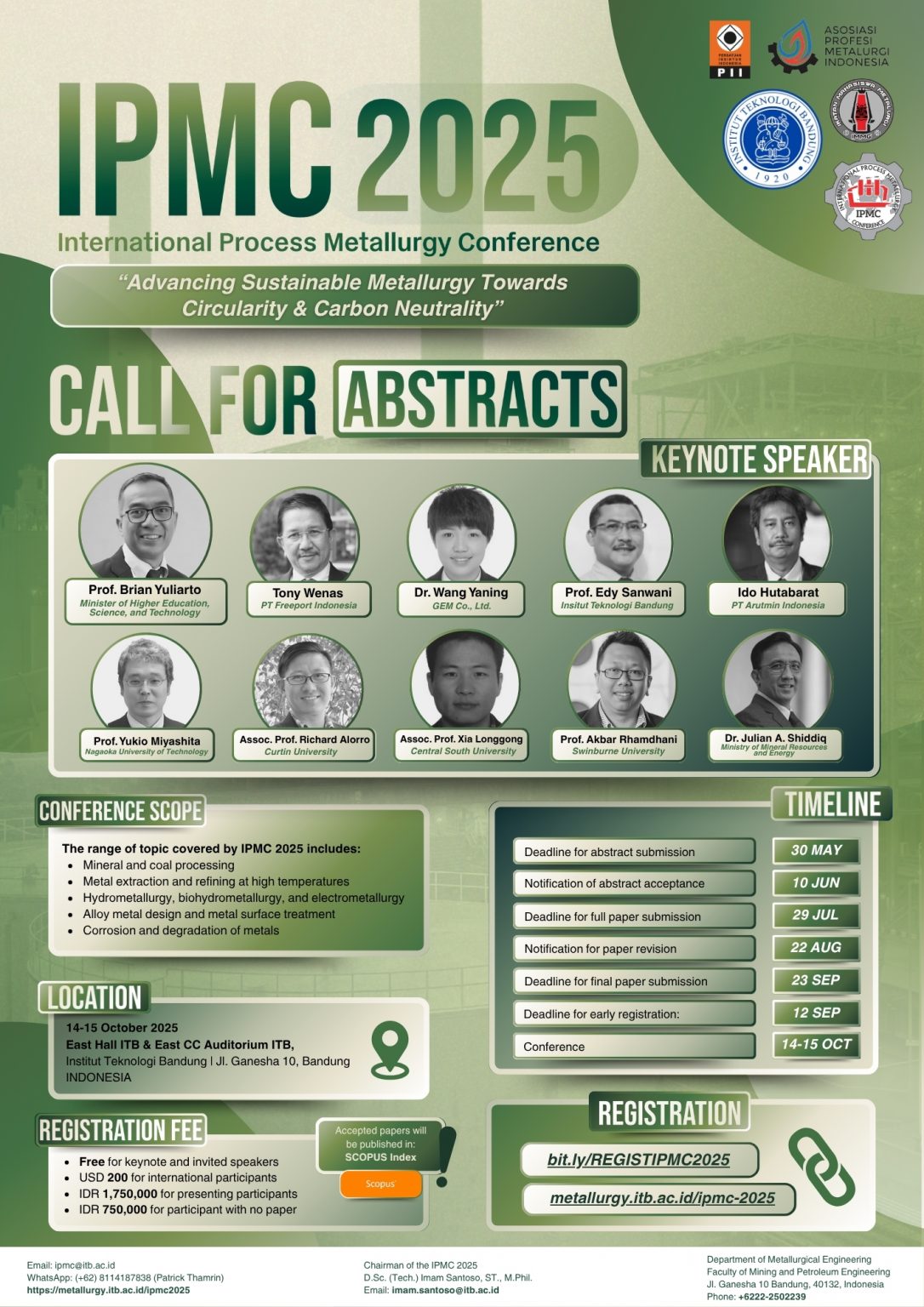 Program Studi Teknik Metalurgi » IPMC 2025