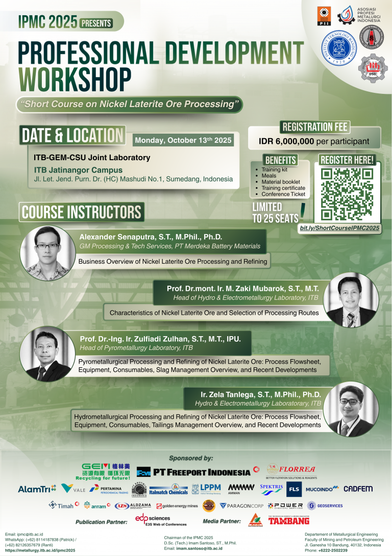 Program Studi Teknik Metalurgi » IPMC 2025